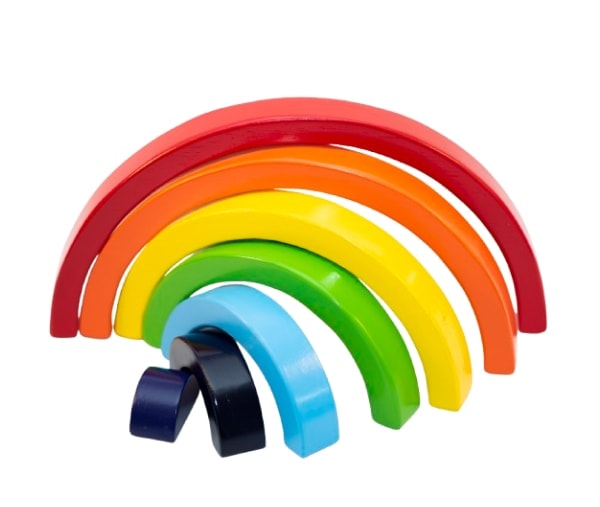 Rainbow Stacker - Pastel Shades - Educational Toy