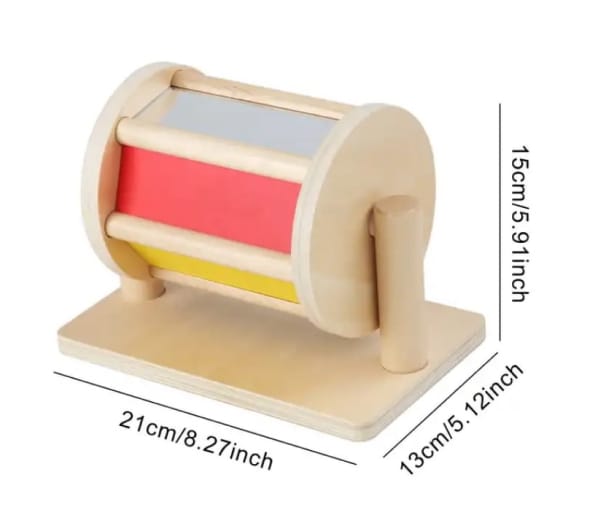 Spinning Drum - Educational Wooden Toy – www.edutoys.lk